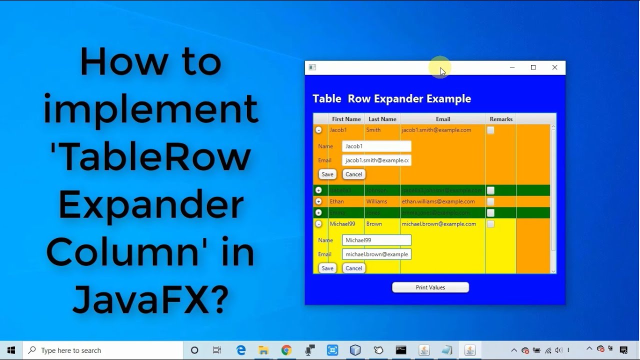 How to implement TableRow Expander Column in JavaFX TableView? | ControlsFX