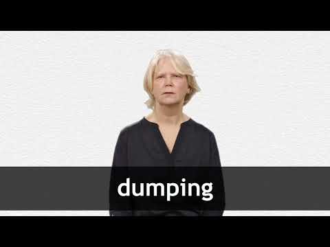 DUMPING definition and meaning | Collins English Dictionary