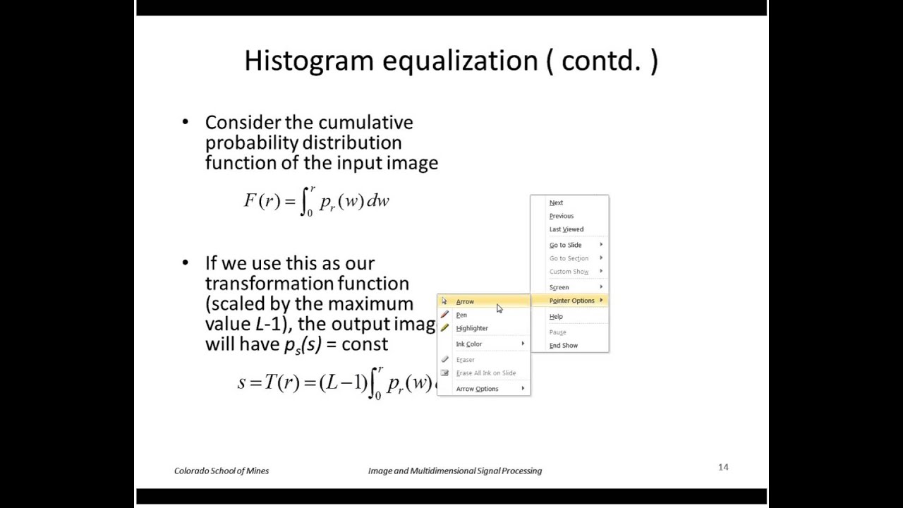EENG 510 - Lecture 05-2 Intensity Transformations