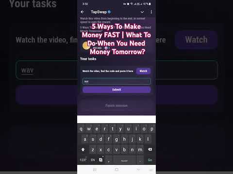 5 Ways To Make Money FAST | What To Do When You Need Money Tomorrow? | Code Tapswap | Tapswap Code