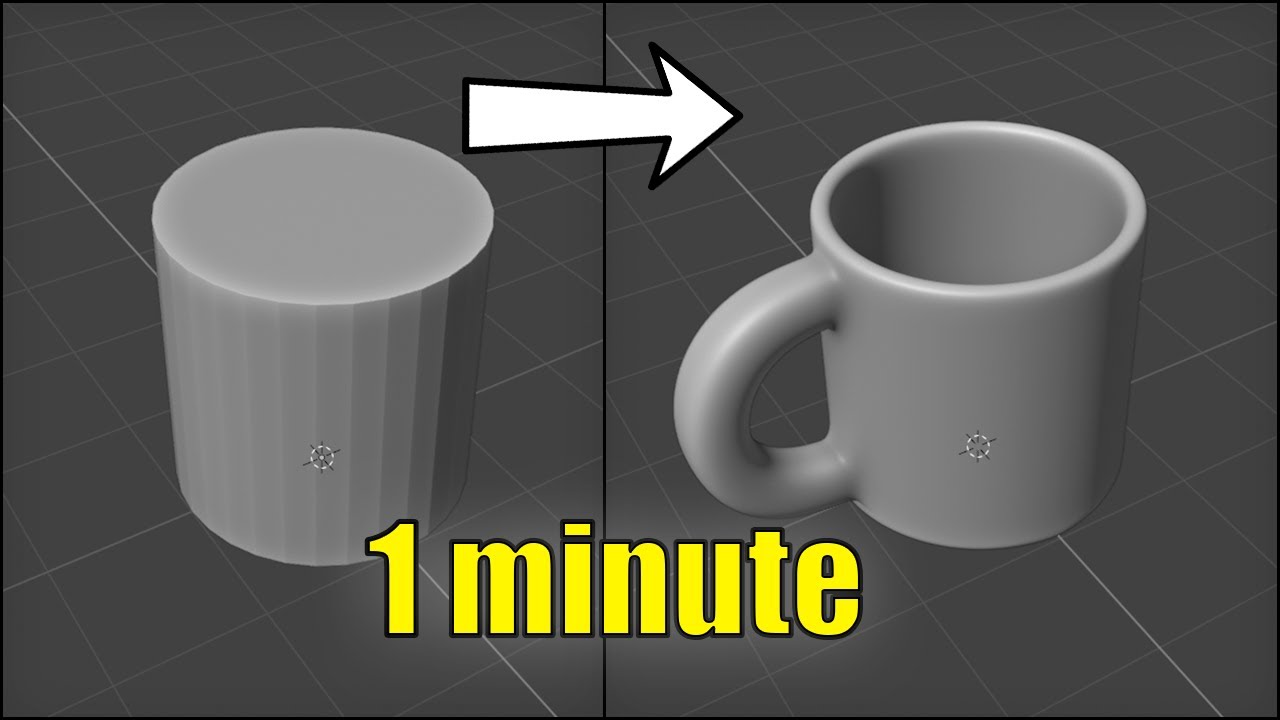 Blender COFFEE MUG Modeling Secrets Revealed