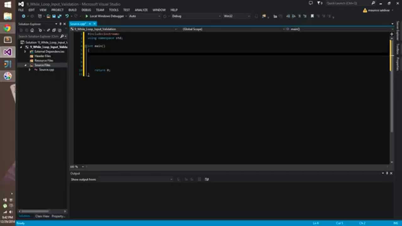 C++ #9 While Loop Input Validation
