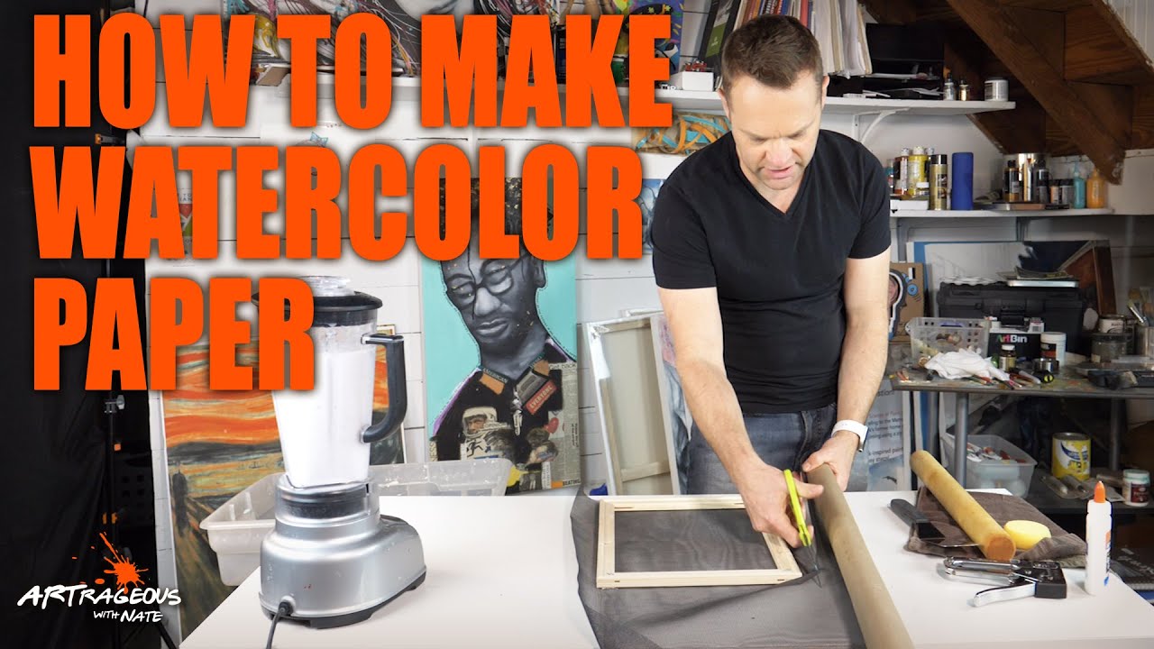 How To Make Homemade Watercolor Paper!