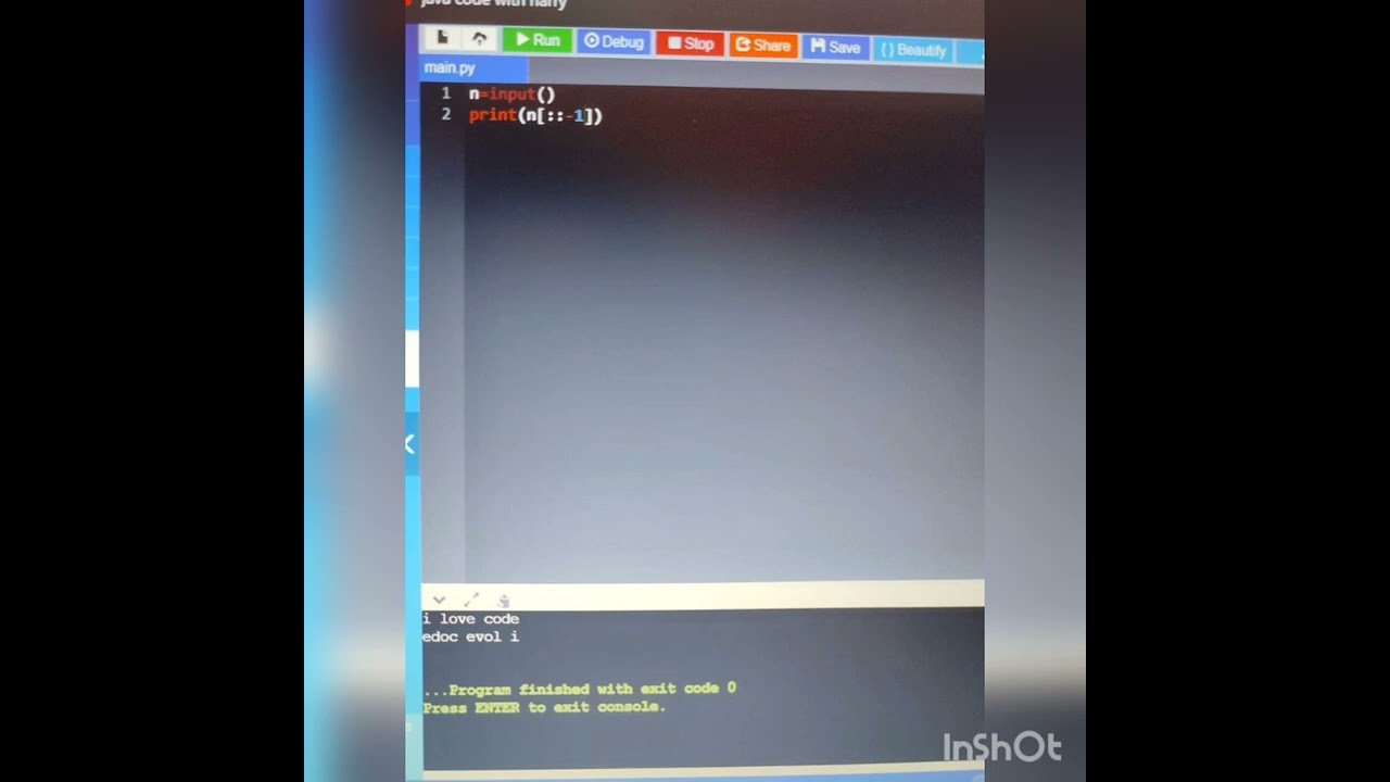 String Challenge#coderbyte#bootlab#solution #python #reversestringchallenge by placement prep