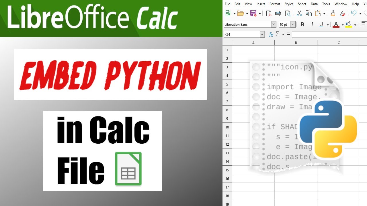Embed Python Scripts into ODS file - LibreOffice Calc