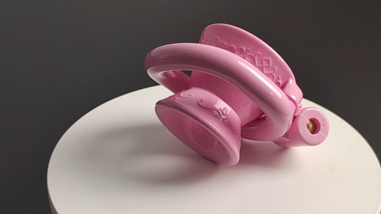 Pink Funnel Chastity Cage