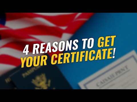 4 Reasons WHY You Need a Certificate of Citizenship! 🇺🇸