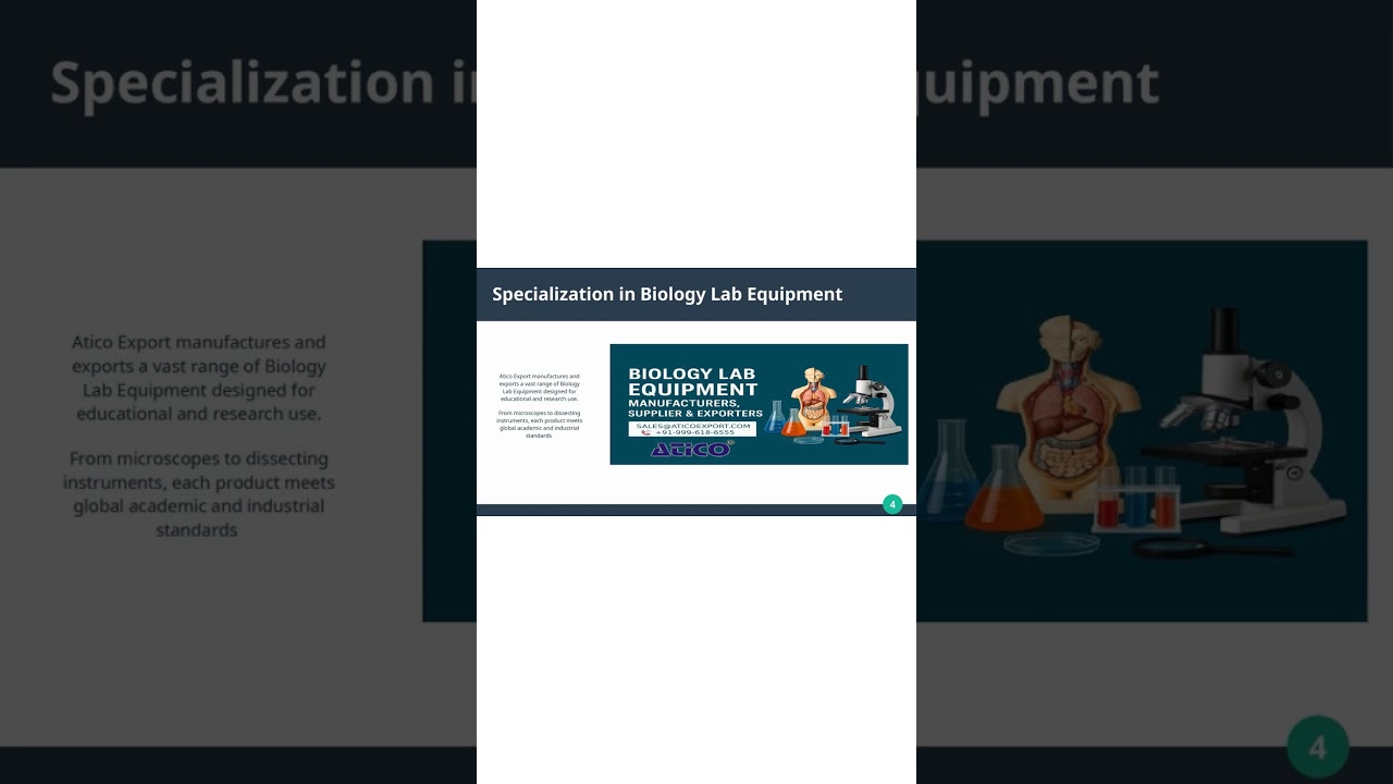 Biology lab equipment manufacturer and exporter in India