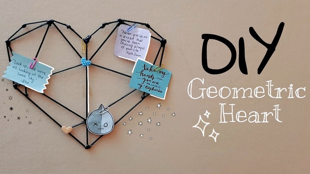 DIY Geometric Heart | wall Decoration Idea