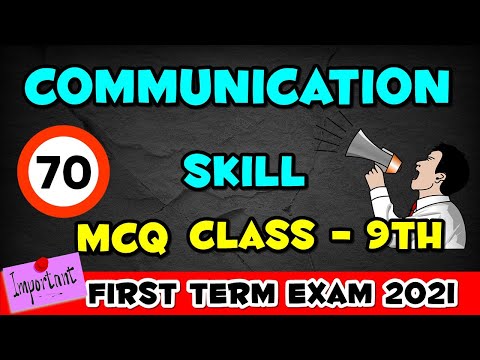 Top 70 MCQ Communication Skill IT 402 Class 9th Sumita Arora | Unit 1 Communication Skill MCQ Term 1