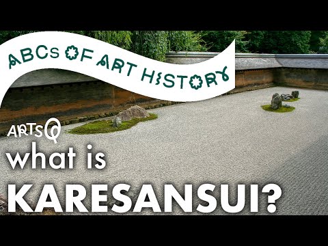 What is KARESANSUI in Zen Buddhism? | The rock garden of Ryōan-ji Temple, in Kyoto, Japan