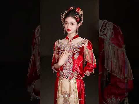 Traditional Chinese beautiful wedding,🥰♥️#trend #weddingdress #chinese #beautiful
