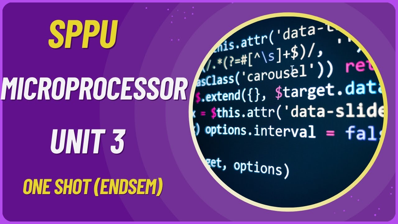 MICROPROCESSOR UNIT-3 ONE SHOT | SPPU
