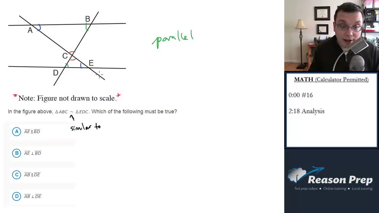 #16 - Similar Triangles, New SAT Foundations - Math