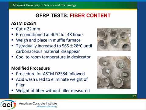 Standardization, Guide Development and Long-Term Durability of Fiber Reinforced Polymers (FRP)