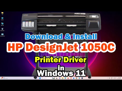 How to Download & Install HP DesignJet 1050c Printer Driver in Windows 11