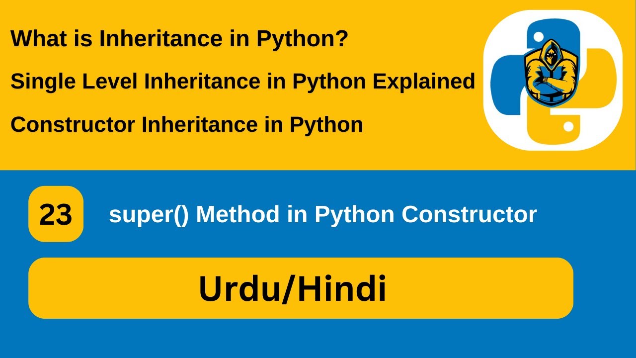 Python Inheritance: Single Level, Constructor, and super() Explained