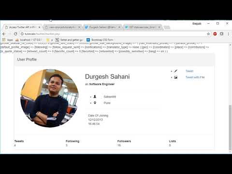 Learn Twitter api in php part4 Show statuses - Mind Luster