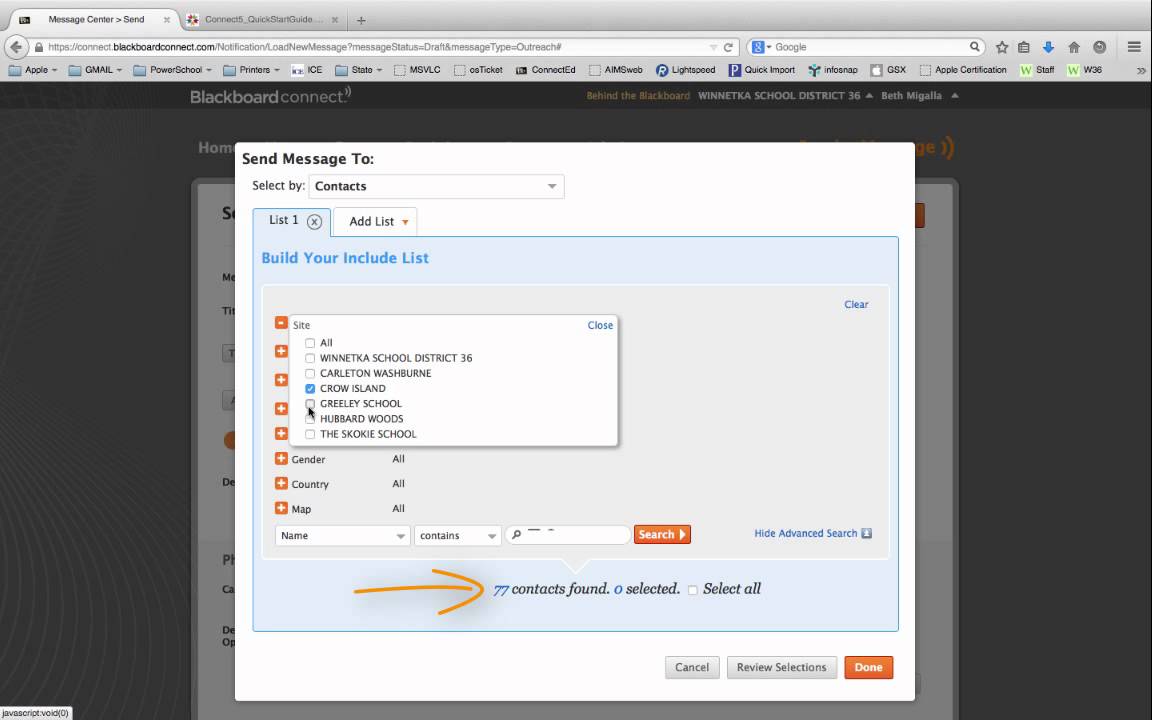 BlackBoardConnect Quick Start