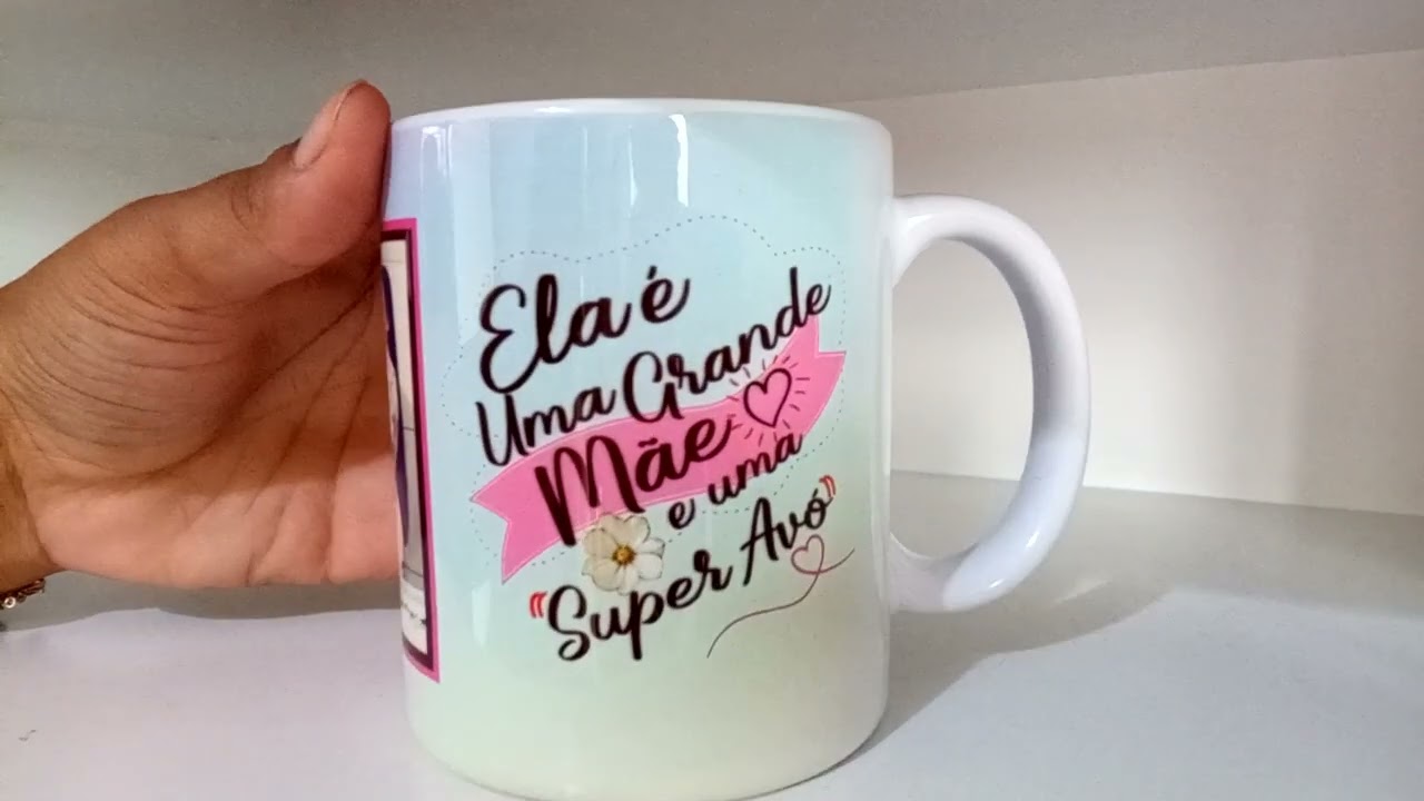 Canecas de Cerâmica Personalizada Uma grande mãe e uma super avo