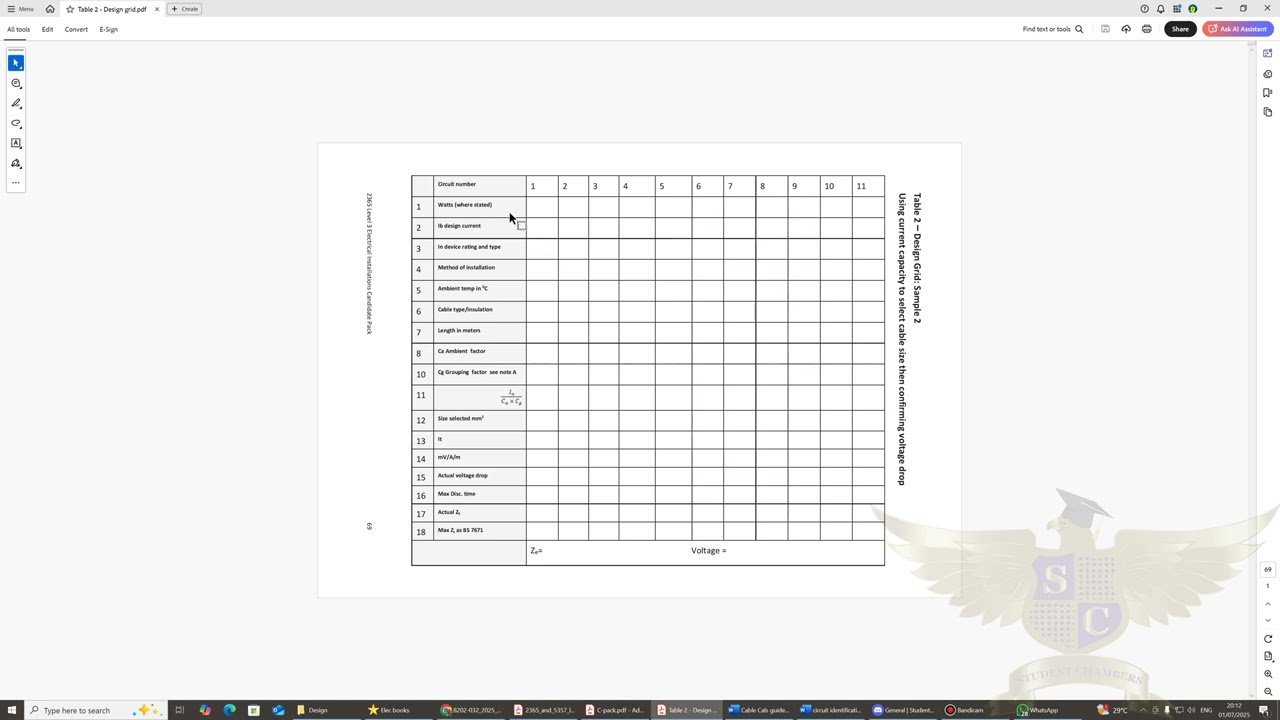 Complete Electrical Design Calculations Step-by-Step Guide - City & Guilds 2365, 8202, 2366