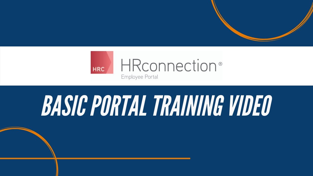 HRconnection Basic Portal Training video