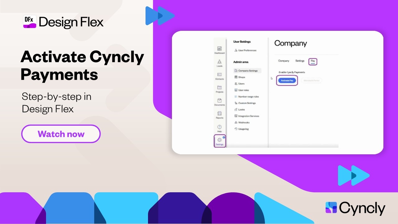 Design Flex - How to Activate Cyncly Payments | Step-by-Step Guide