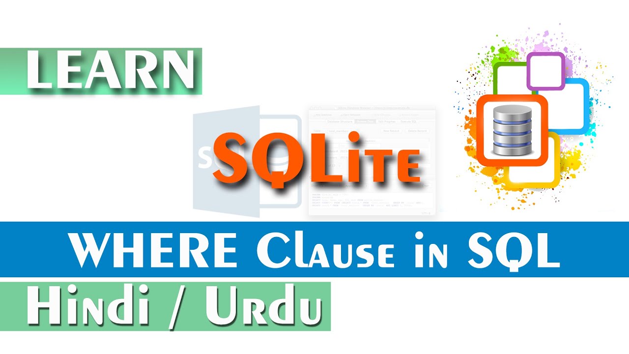 WHERE clause in SQL, SQLite, MYSQL, Microsoft SQL Server | SQL, SQLite Tutorial for Beginners