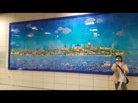 The longest chain of ceramics of Istanbul Metro