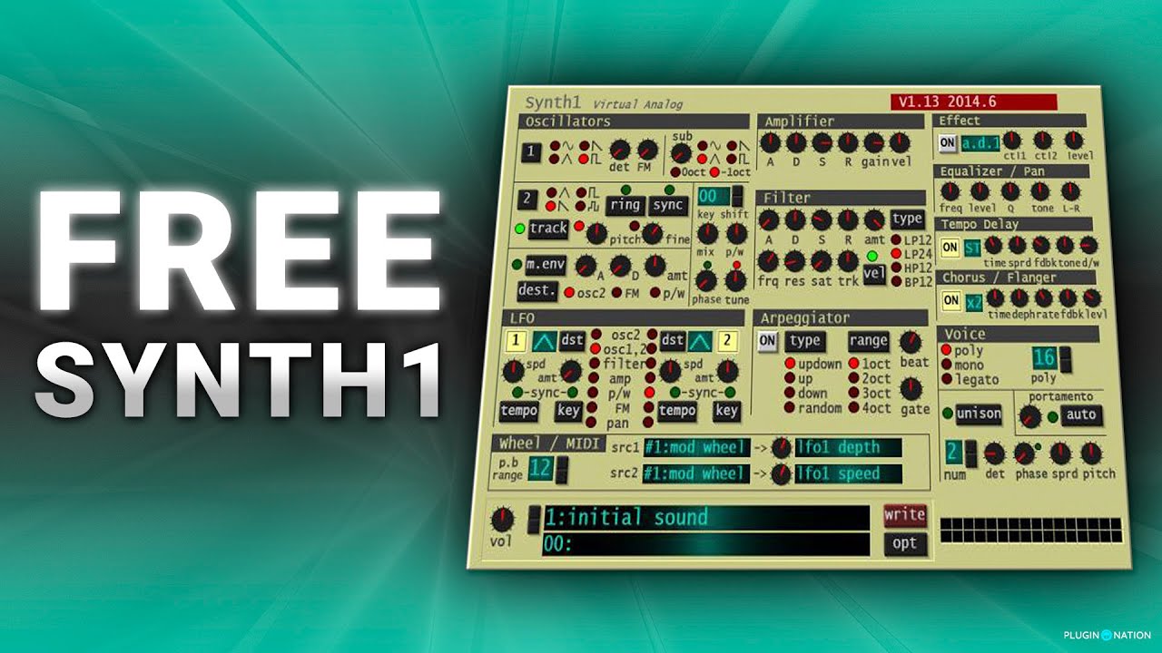 Free VST Synth1 🎛️ Free Presets | Plugin Nation 🚩