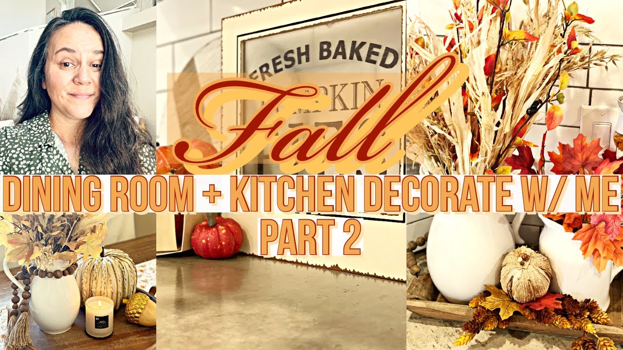 *NEW* FALL CLEAN + DECORATE WITH ME! FALL KITCHEN+DINING ROOM DECOR IDEAS 🍂 @SpringsSoulfulHome