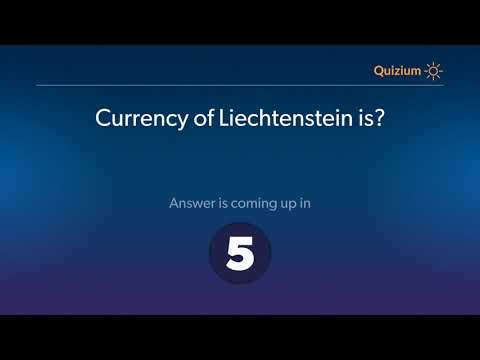 Currency of Liechtenstein is? Countries and Currencies Quiz