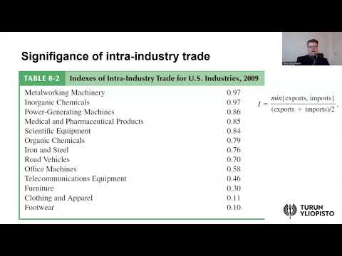 International Economics lesson 4b: Internal economies of scale and the market structure