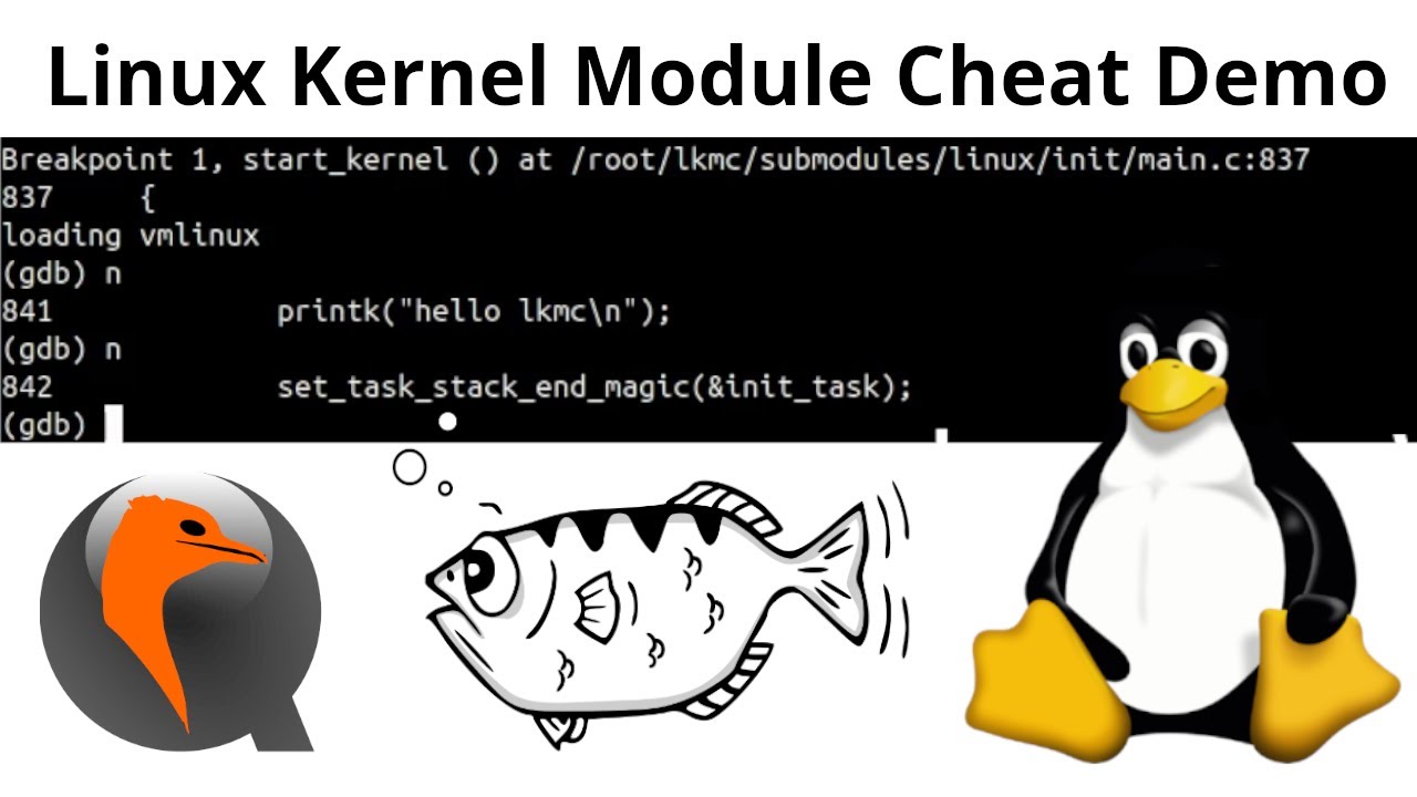 Linux Kernel Module Cheat demo