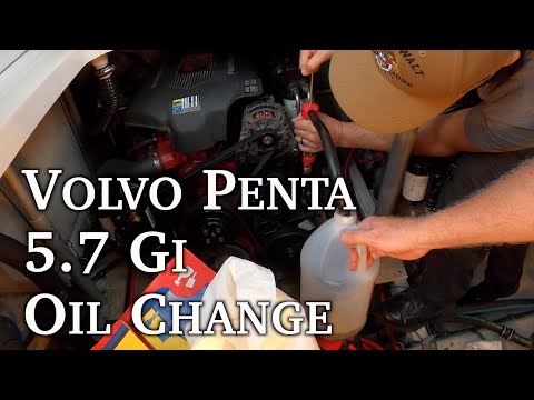 Volvo Penta 5.7 Gi Oil Change - Boat Winterization - Episode 63