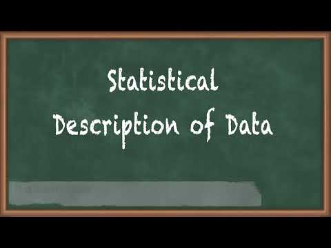 Statistical Description of Data Video Lecture - Quantitative Aptitude for CA Foundation