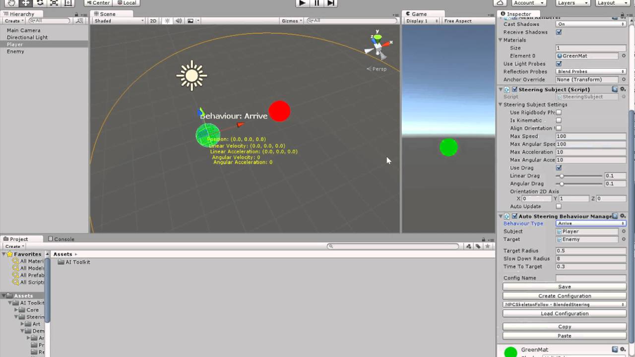 AI Toolkit: Steering Behaviours - The Basics