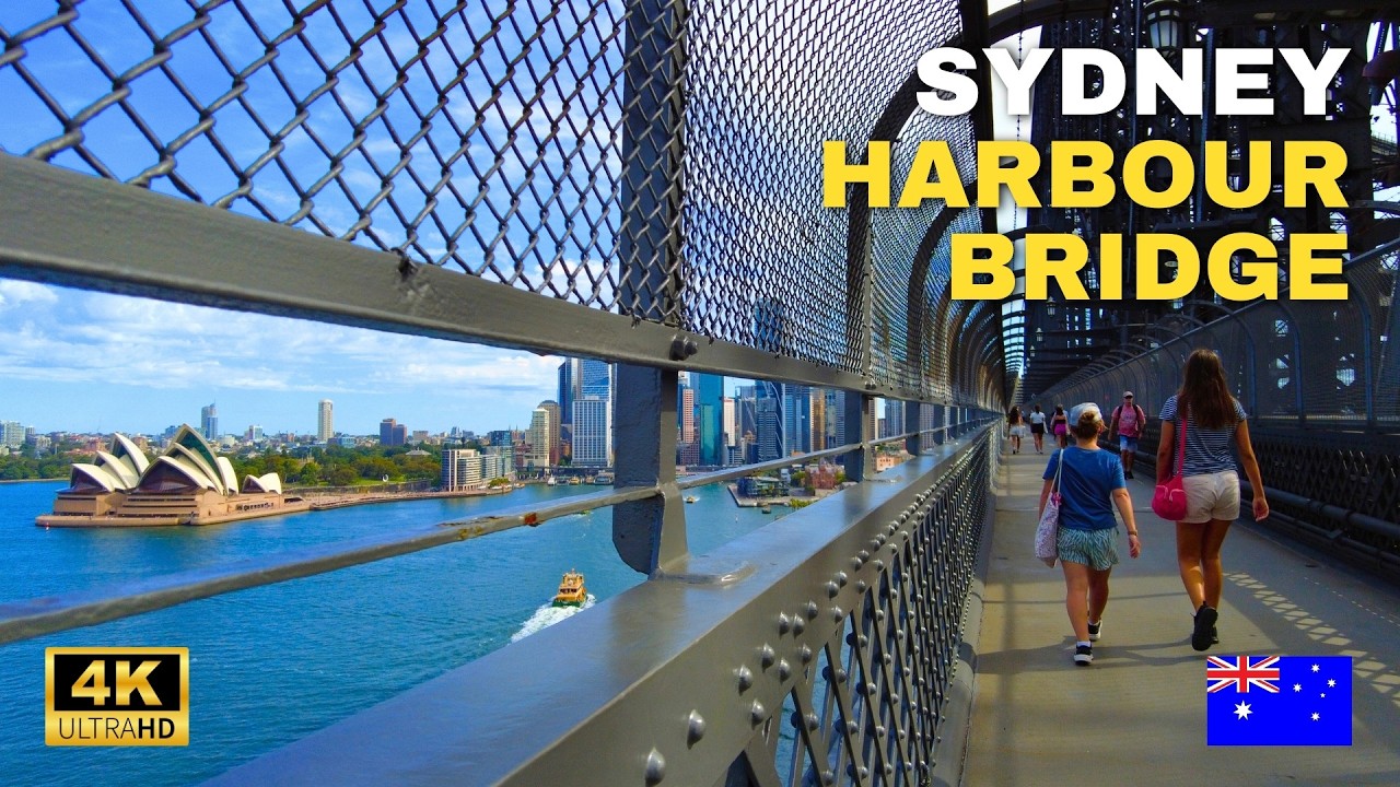 Sydney Harbour Bridge View 2025 in 4K 60fps | Milsons Point to The Rocks