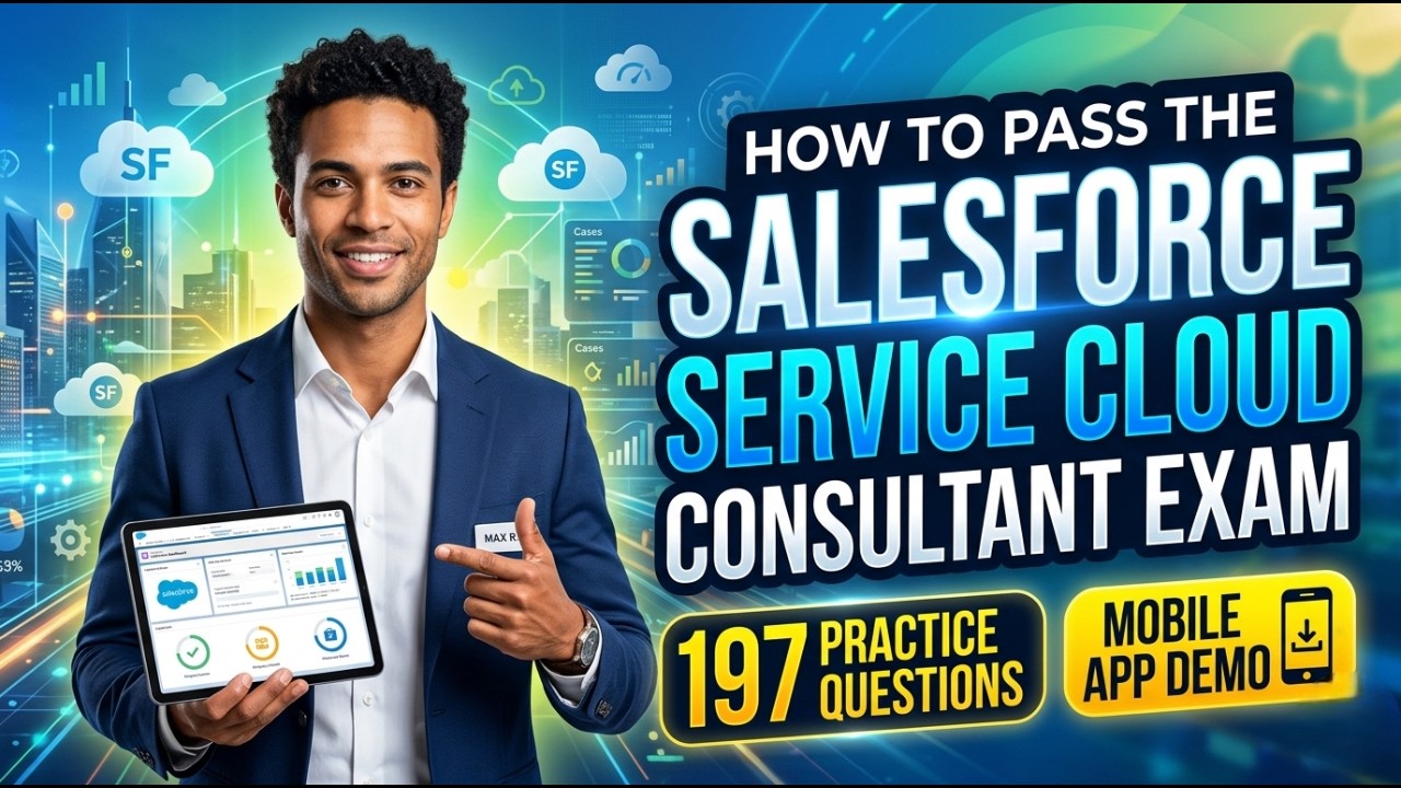 How to Pass the Salesforce Service Cloud Consultant Exam | 197 Practice Questions & Mobile App Demo