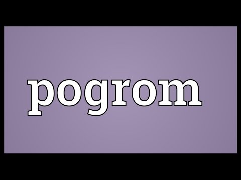 Pogrom Meaning