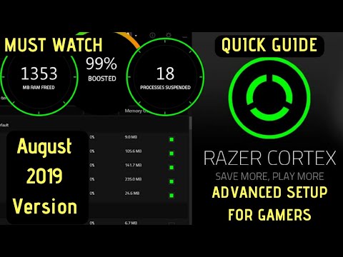 Razer Cortex Game Booster Advanced Setup 2019 August Version For Gamers | INCREASE FPS |