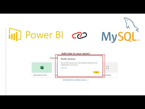 Connect My SQL to Power BI. Error This connector requires one or more additionals.