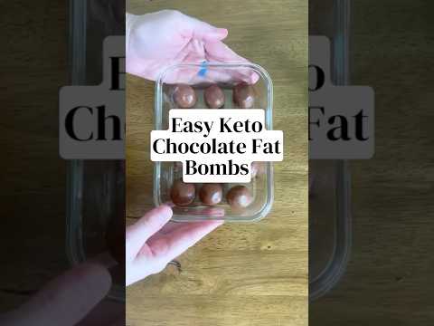 Low Carb Keto Chocolate Fat Bombs - Easy Dessert | Quick Snack | Freezer Meal Prep | 5 Ingredients