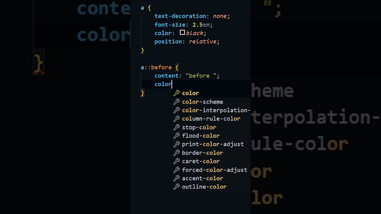 Before and after css pseudo elements