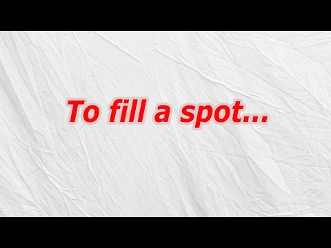 To fill a spot (CodyCross Answer/Cheat)