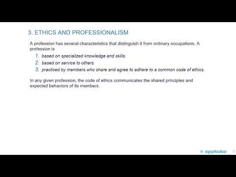 describe the role of a code of ethics in defining a profession;