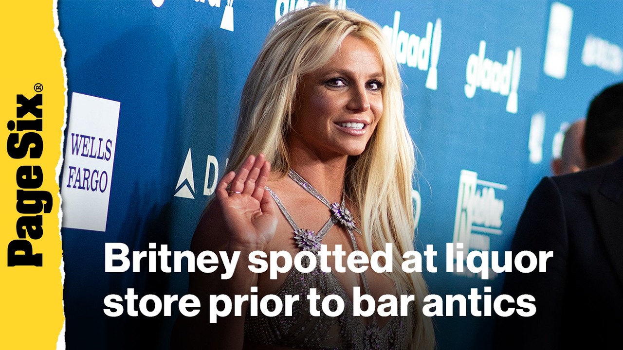 Britney Spears caught on video at liquor store before alleged barking, knife-wielding antics