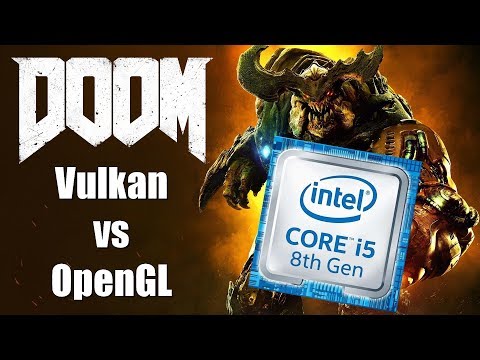 Doom - Vulkan vs OpenGL Intel UHD 630 test (no discrete graphics card)
