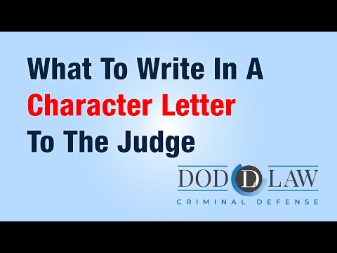 Character Letter To The Judge | Award Winning Criminal Defense Lawyer | San Diego | Vista
