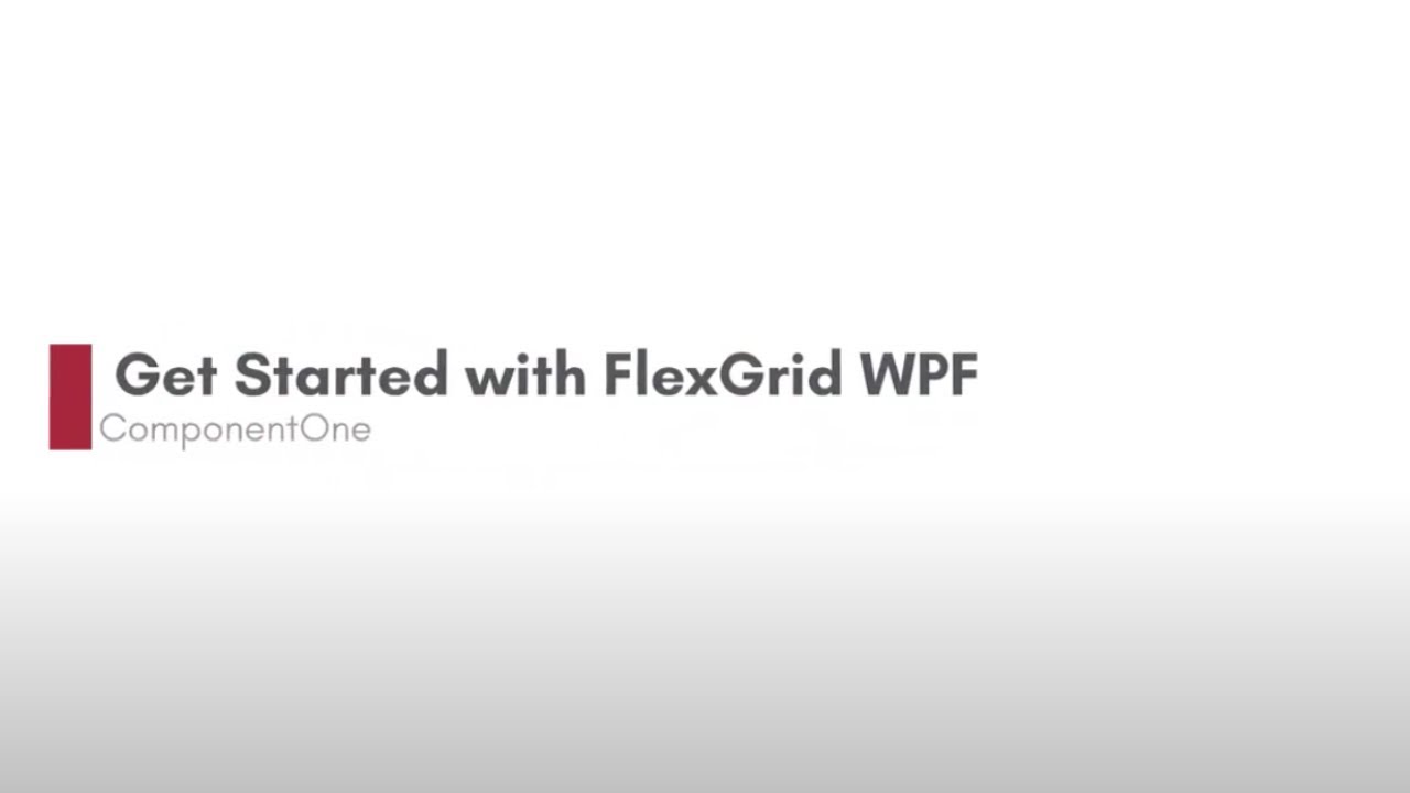 How to Use FlexGrid, a WPF Datagrid Control, in Your Desktop Application